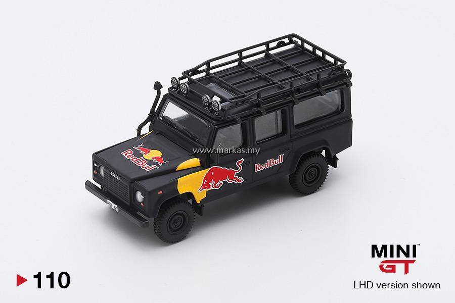 MINI GT #110 1/64 LAND ROVER DEFENDER 110 RED BULL LUKA