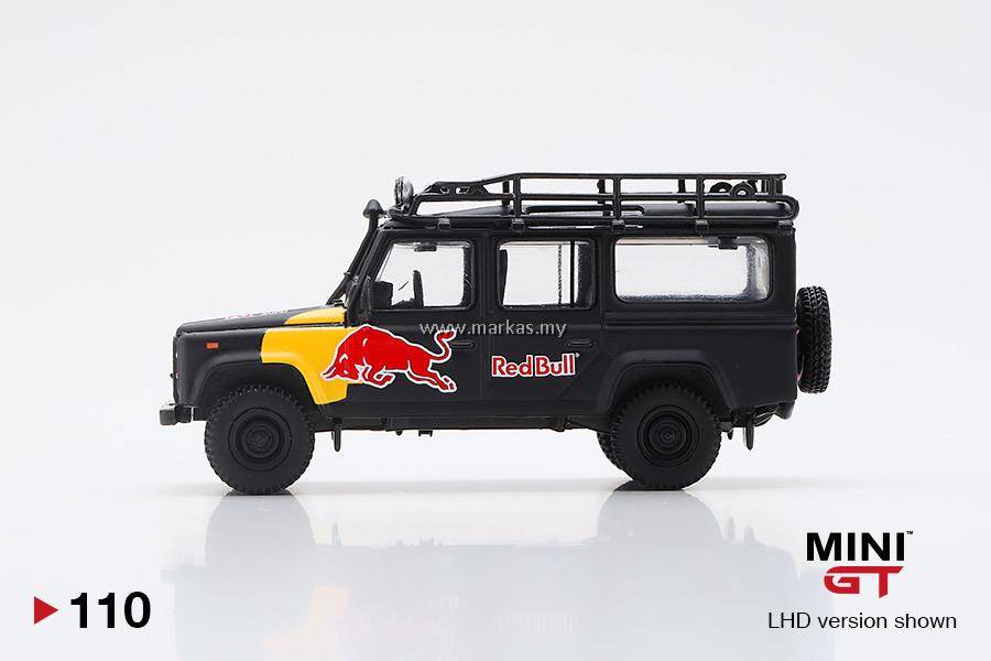 MINI GT #110 1/64 LAND ROVER DEFENDER 110 RED BULL LUKA