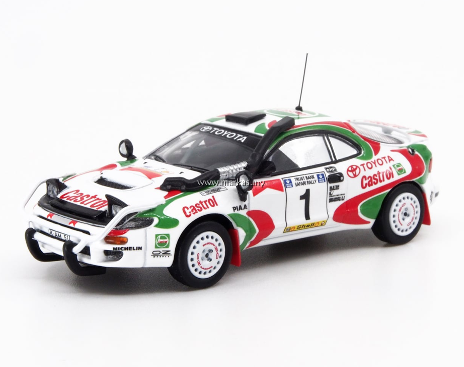 POPRACE 1/64 TOYOTA CELICA GT-FOUR ST185 SAFARI RALLY 1993 WINNER #1