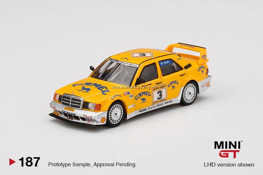 MINI GT 1/64 #187 MERCEDES BENZ 190E 2.5-16 EVOLUTION II #3 CAMEL 1990 ...