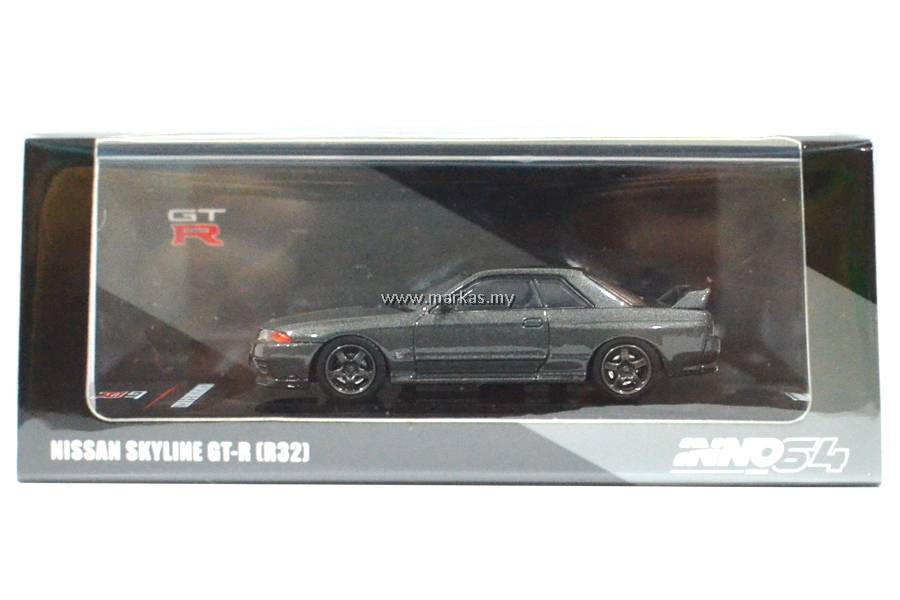 INNO MODELS INNO64 1/64 NISSAN SKYLINE GT-R (R32) GUN GREY METALLIC