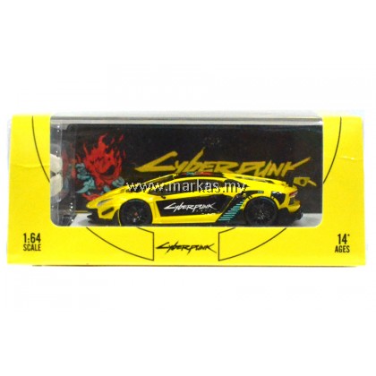 TIME MICRO 1/64 CYBERPUNK LAMBORGHINI WITH FIGURE