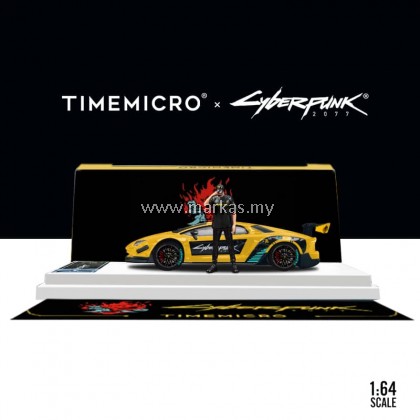TIME MICRO 1/64 CYBERPUNK LAMBORGHINI WITH FIGURE