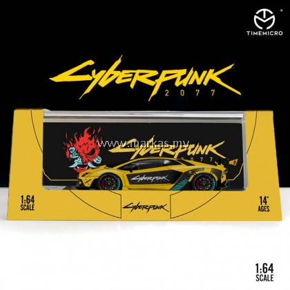 TIME MICRO 1/64 CYBERPUNK LAMBORGHINI WITH FIGURE