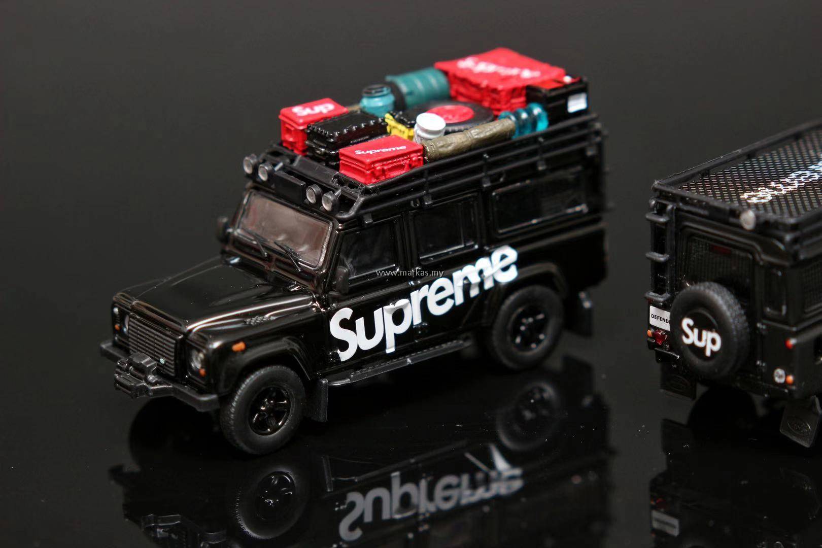 MASTER MODEL X ARTWORK 1/64 LAND ROVER DEFENDER 110 SUPREME VERSION BLACK