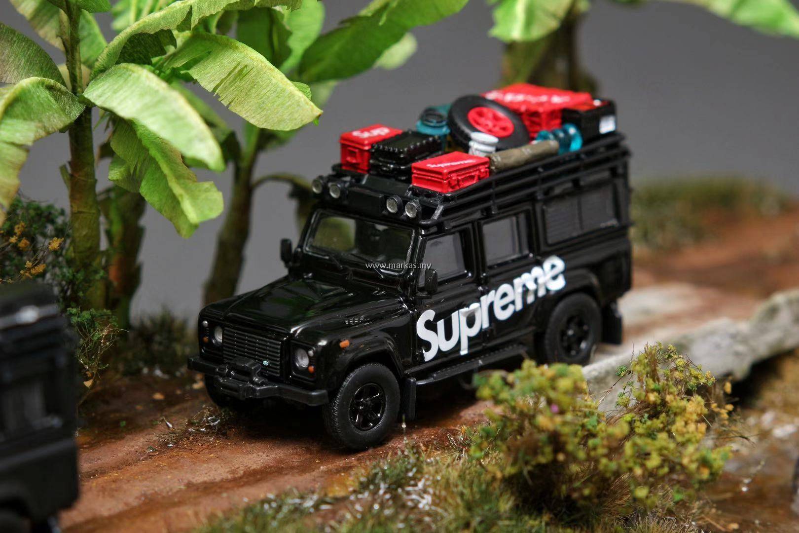 MASTER MODEL X ARTWORK 1/64 LAND ROVER DEFENDER 110 SUPREME VERSION BLACK