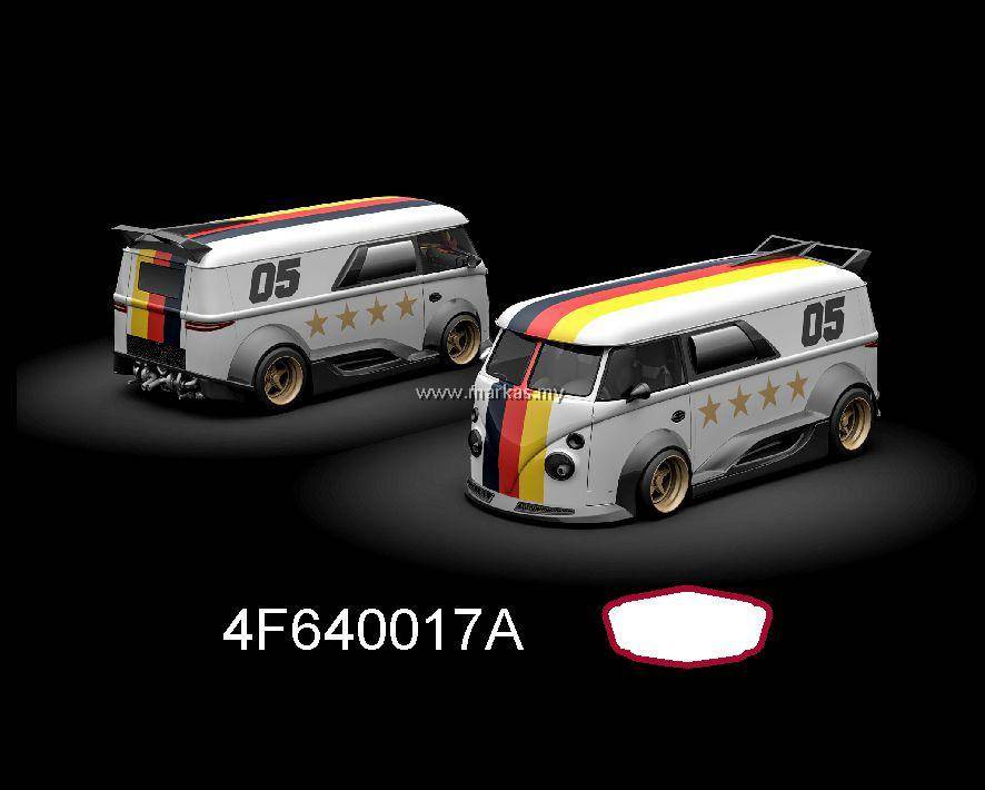 (PO) MCE X 4FOCUS CHAMPIONSHIP SERIES 1/64 4F640017A VOLKSWAGEN RWB VAN