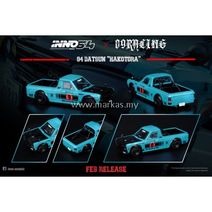 INNO MODELS INNO64 1/64 DATSUN SUNNY HAKOTORA 09 RACING DECEPCIONEZ