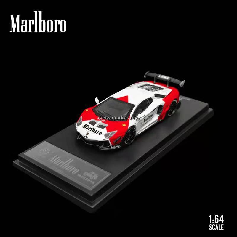 TIME MICRO X MOXTOYS 1/64 LAMBORGHINI AVENTADOR LP700-4 2.0 MARLBORO ...