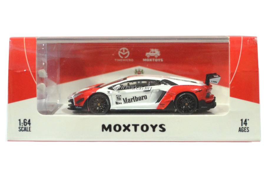 TIME MICRO X MOXTOYS 1/64 LAMBORGHINI AVENTADOR LP700-4 2.0 MARLBORO ...