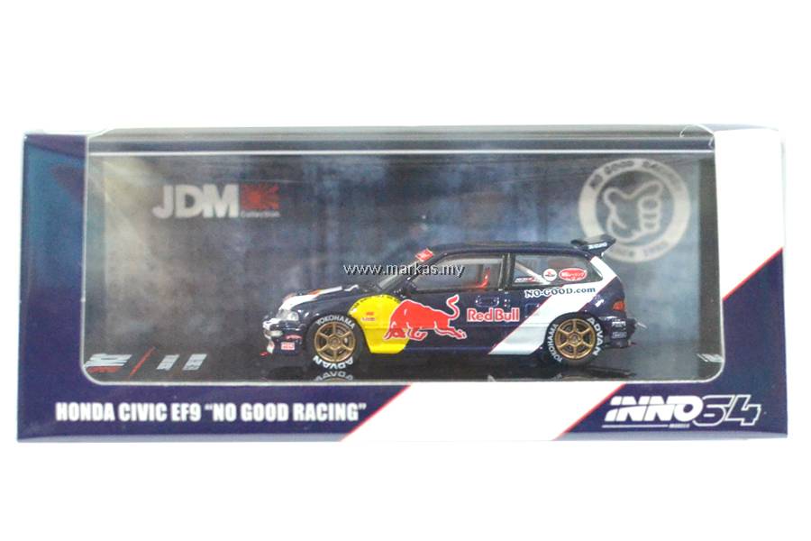 INNO MODELS INNO64 1/64 JDM HONDA CIVIC EF9 NO GOOD RACING REDBULL