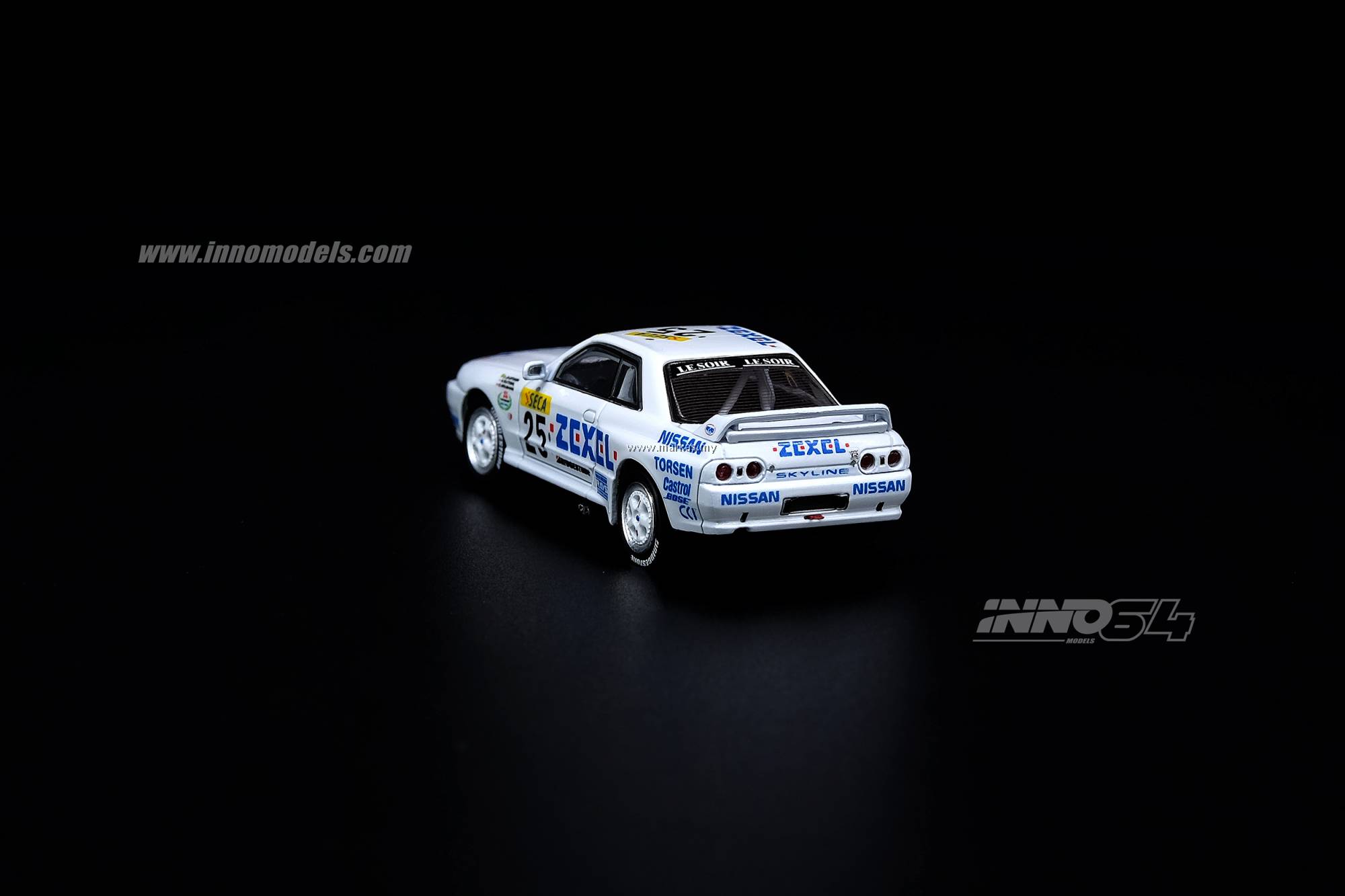 INNO MODELS INNO64 1/64 NISSAN SKYLINE GT-R R32 #25 TEAM ZEXEL 24HR SPA ...