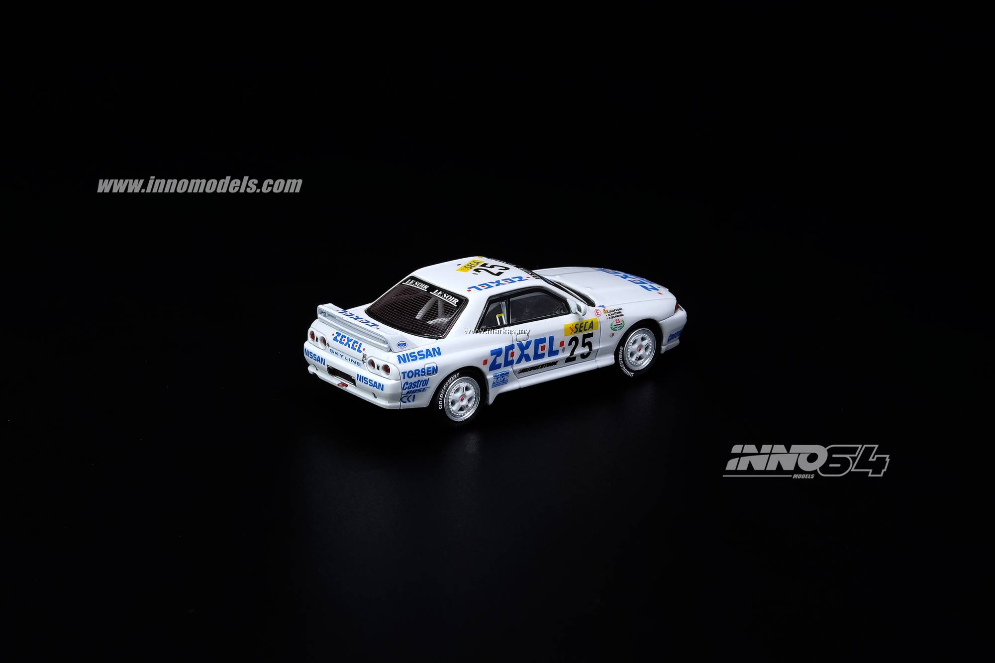 INNO MODELS INNO64 1/64 NISSAN SKYLINE GT-R R32 #25 TEAM ZEXEL 24HR SPA ...