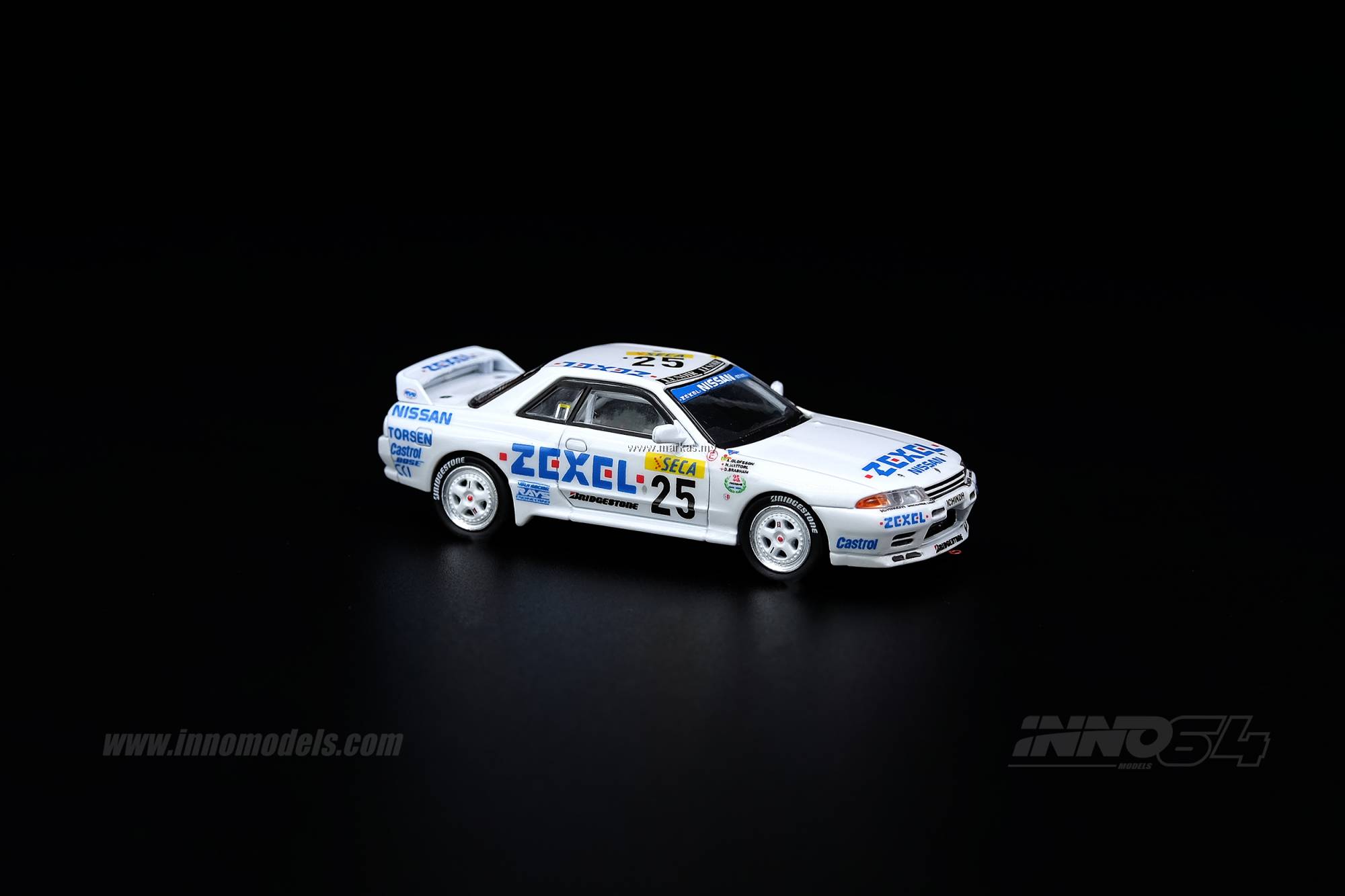 INNO MODELS INNO64 1/64 NISSAN SKYLINE GT-R R32 #25 TEAM ZEXEL 24HR SPA ...