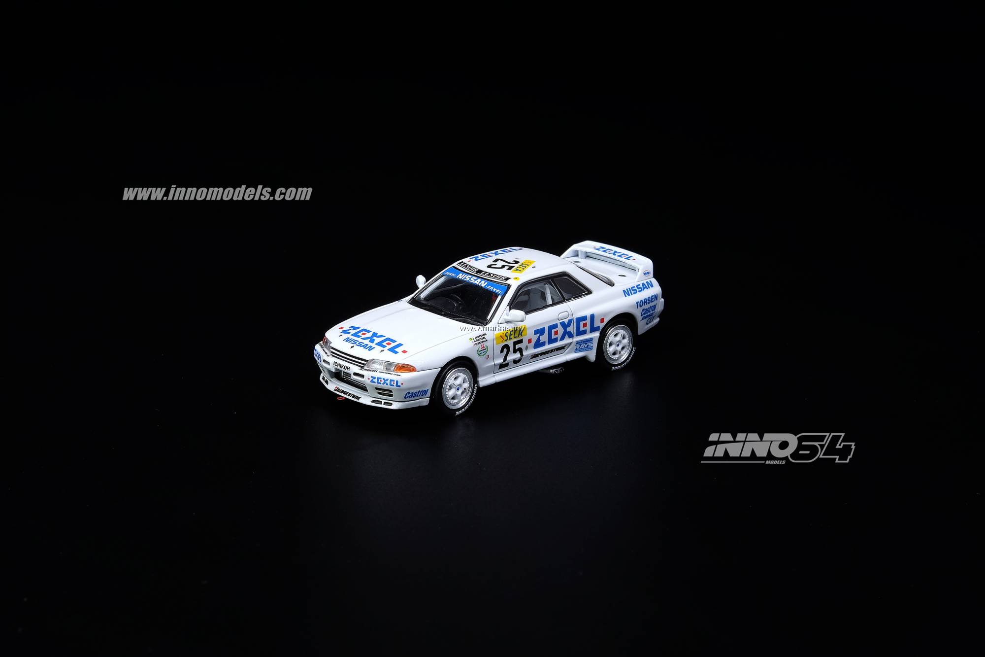 INNO MODELS INNO64 1/64 NISSAN SKYLINE GT-R R32 #25 TEAM ZEXEL 24HR SPA ...