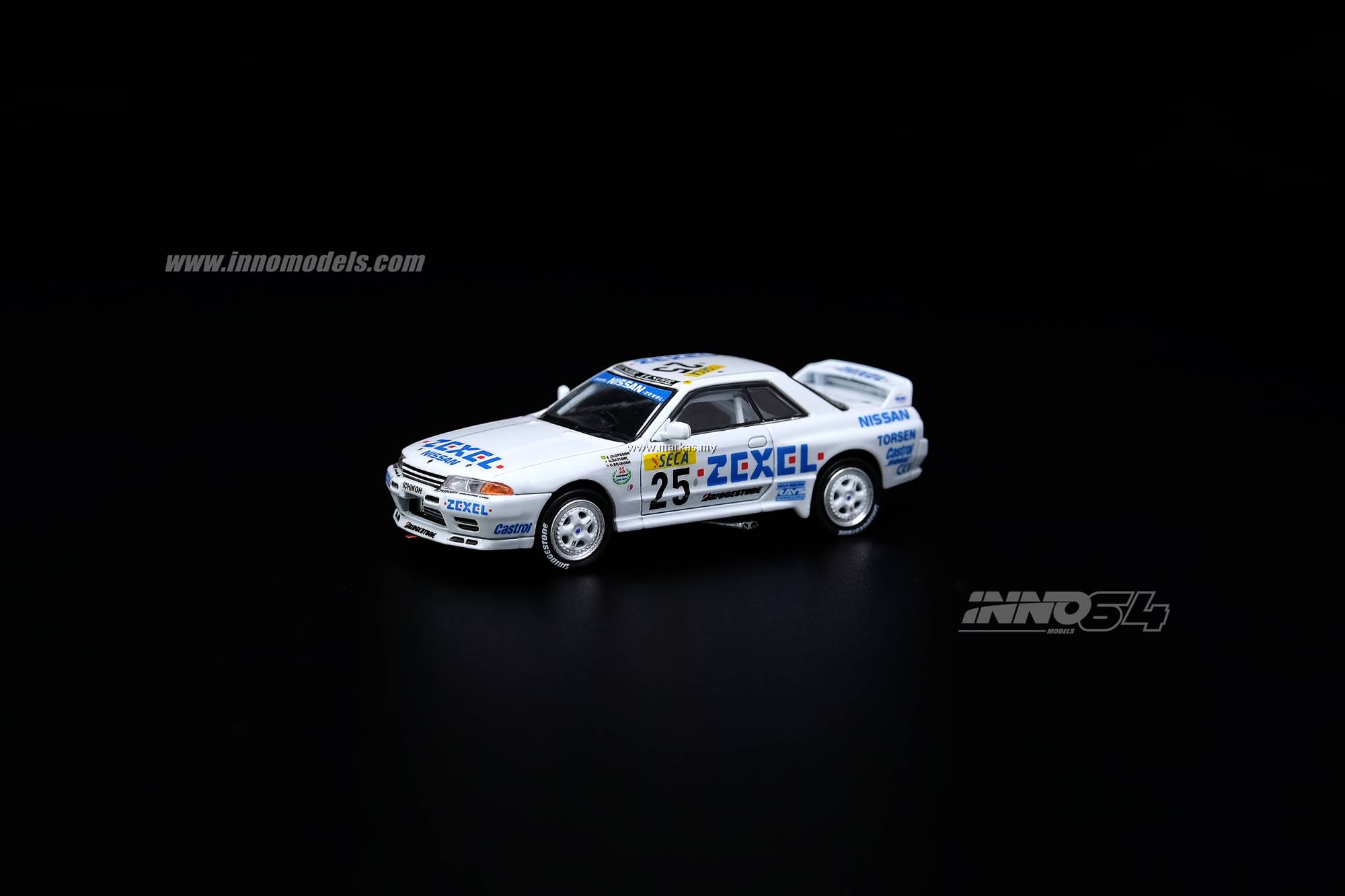 INNO MODELS INNO64 1/64 NISSAN SKYLINE GT-R R32 #25 TEAM ZEXEL 24HR SPA ...