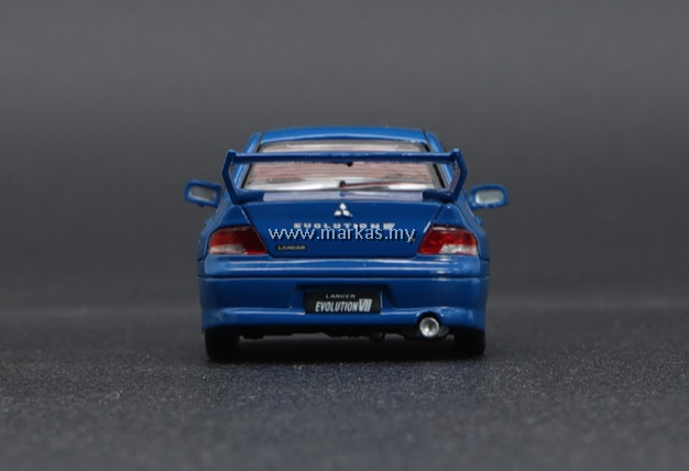 BM CREATIONS 1/64 MITSUBISHI LANCER EVO VII BLUE (RHD)