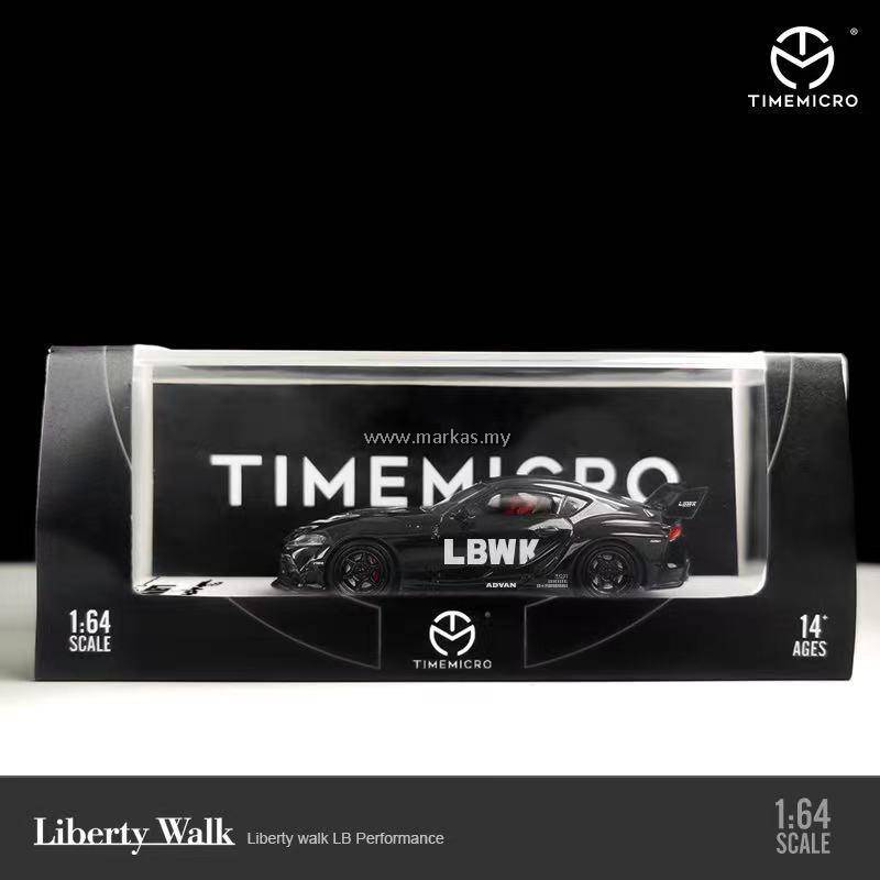 TIME MICRO 1/64 TOYOTA SUPRA A90 LBWK BLACK