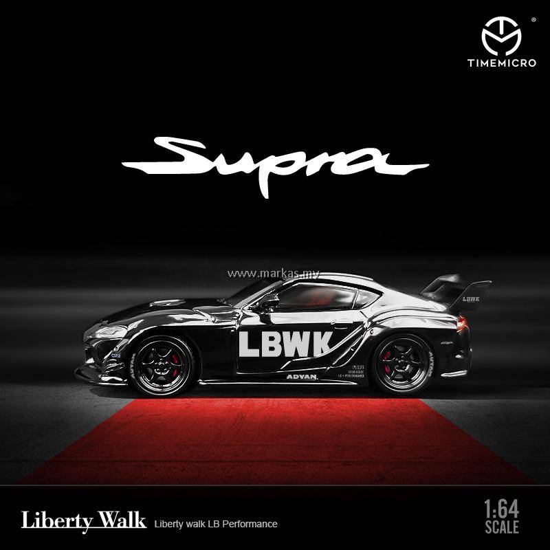 TIME MICRO 1/64 TOYOTA SUPRA A90 LBWK BLACK