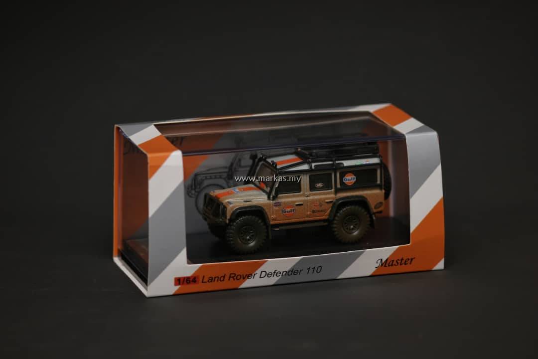 MASTER MODEL 1/64 LAND ROVER DEFENDER 110 OFF-ROAD GULF OIL GULF MUDDY ...