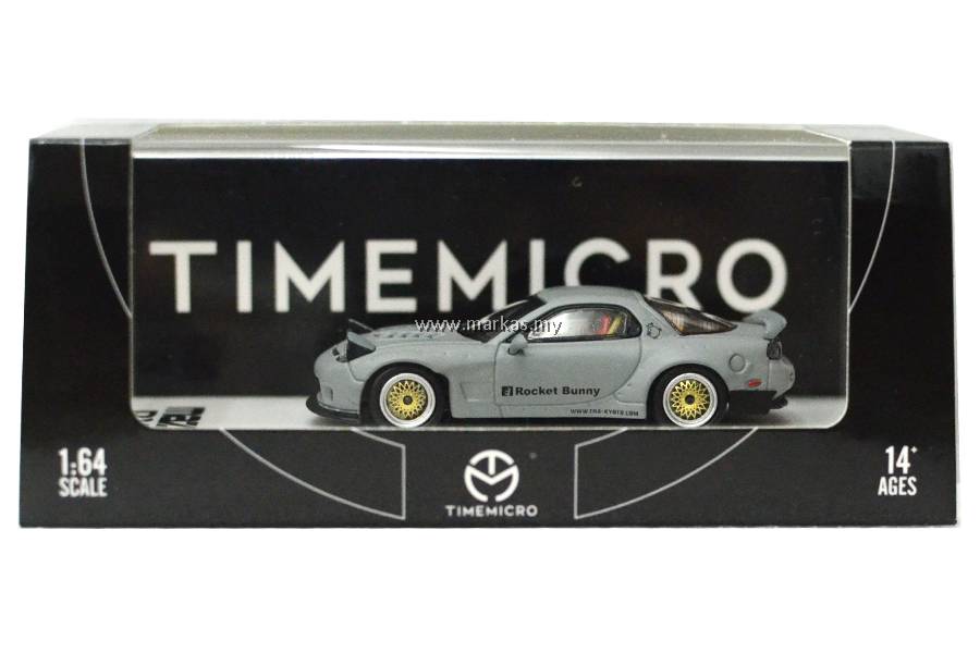 TIME MICRO 1/64 MAZDA ROCKET BUNNY RX7 COMBAT GREY EDITION