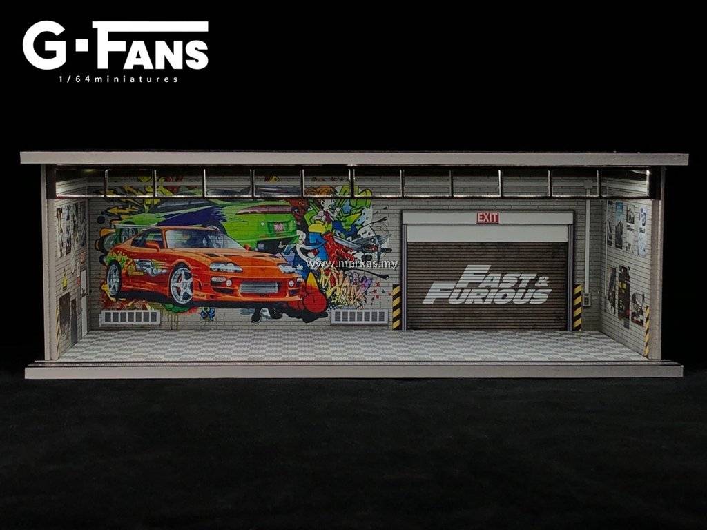 G-FANS MODELS 1/64 GARAGE SCENE MODEL FAST & FURIOUS