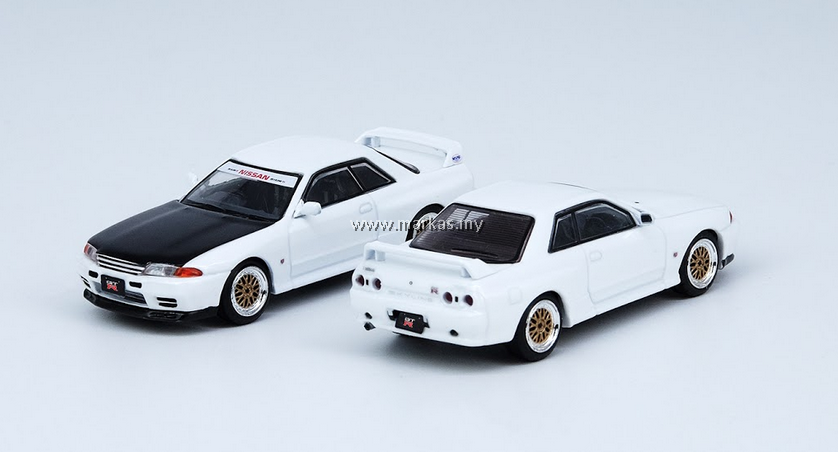 INNO MODELS INNO64 1/64 NISSAN SKYLINE GT-R R32 CRYSTAL WHITE WITH ...