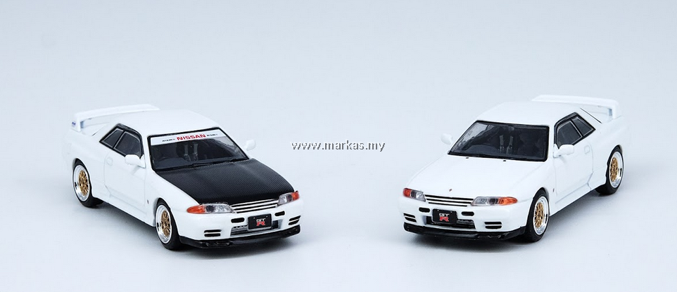 INNO MODELS INNO64 1/64 NISSAN SKYLINE GT-R R32 CRYSTAL WHITE WITH ...