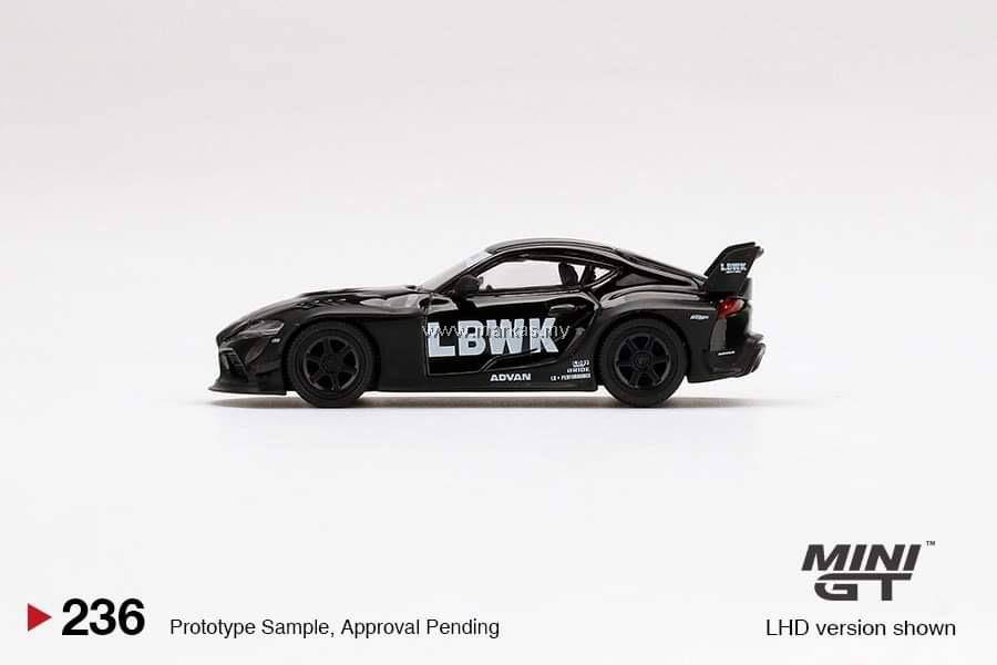 MINI GT CHINA EXCLUSIVE CLDC 1/64 #236 LB WORKS TOYOTA GR SUPRA MATTE ...