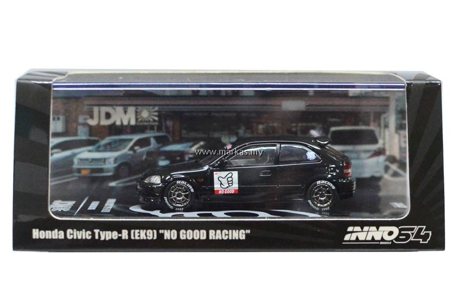 INNO MODELS INNO64 1/64 JDM HONDA CIVIC TYPE-R EK9 NO GOOD RACING BLACK