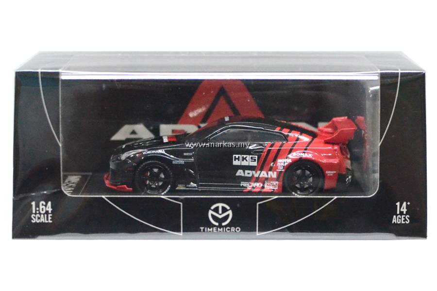 TIME MICRO 1/64 NISSAN GTR 3.0 ADVAN LIVERY