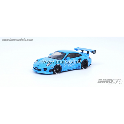 INNO MODELS INNO64 1/64 PORSCHE 997 LIBERTY WALK BABY BLUE