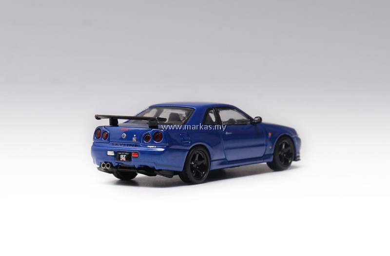 STANCE HUNTERS 1/64 NISSAN GTR R34 V-SPEC-II BLUE CARBON VERSION