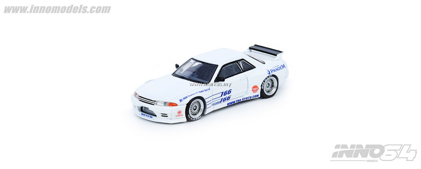INNO MODELS INNO64 1/64 NISSAN SKYLINE GT-R R32 PANDEM ROCKET BUNNY WHITE