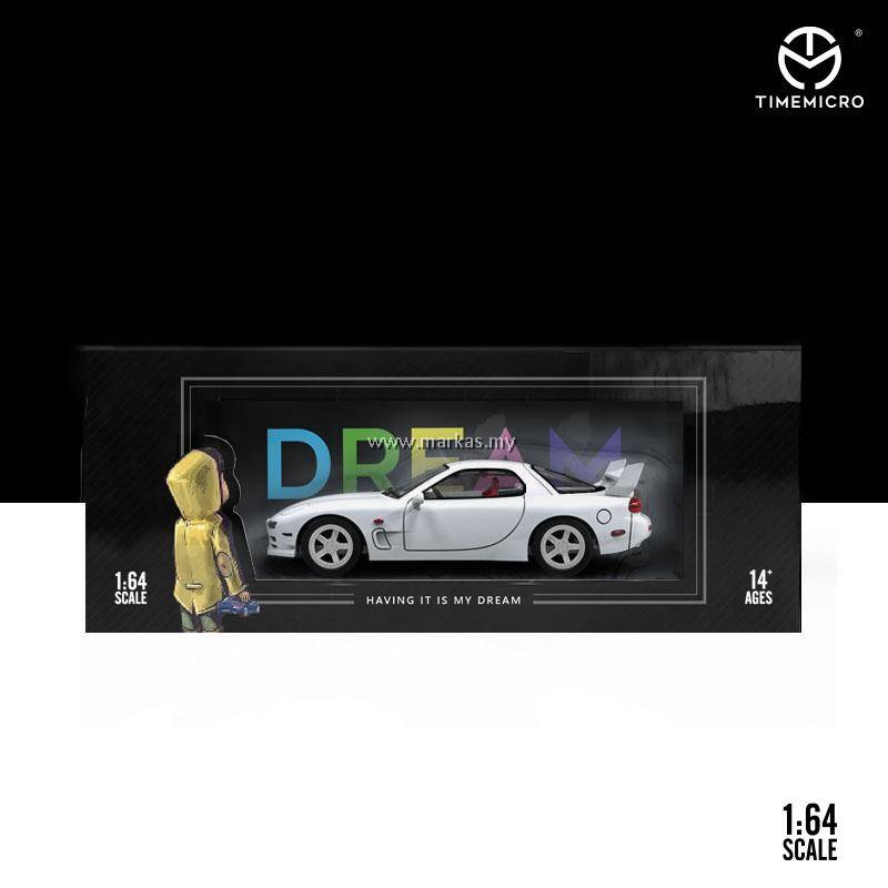 TIME MICRO 1/64 MAZDA RX7 BLACK - DREAM PACKAGING