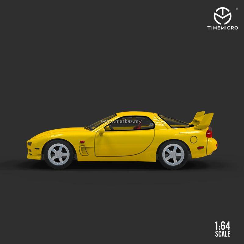 TIME MICRO 1/64 MAZDA RX7 YELLOW - DREAM PACKAGING