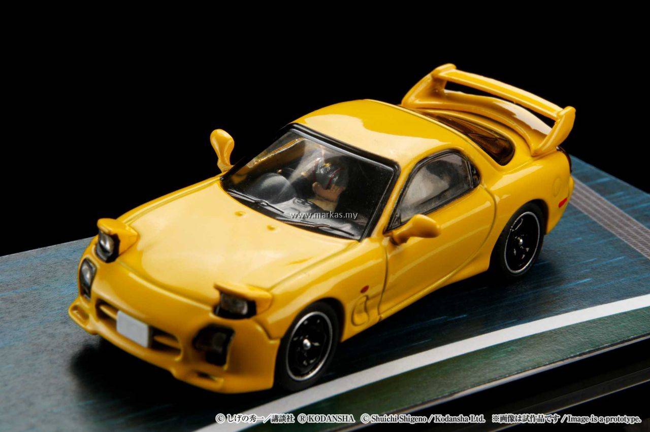 HOBBY JAPAN HJ643007AD 1/64 MAZDA RX-7 (FD3S) PROJECT D KEISUKE TAKAHASHI DIORAMA SET