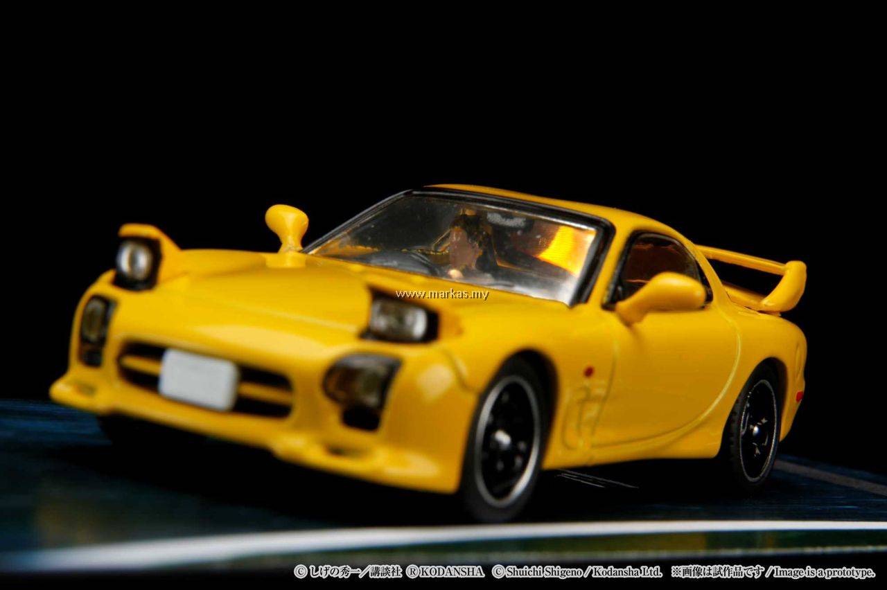 HOBBY JAPAN HJ643007AD 1/64 MAZDA RX-7 (FD3S) PROJECT D KEISUKE TAKAHASHI DIORAMA SET