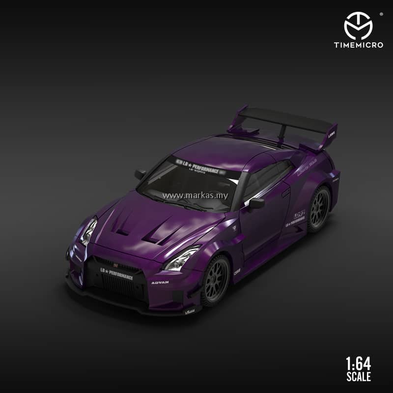 (PO) TIME MICRO 1/64 NISSAN GTR PURPLE DREAM SERIES