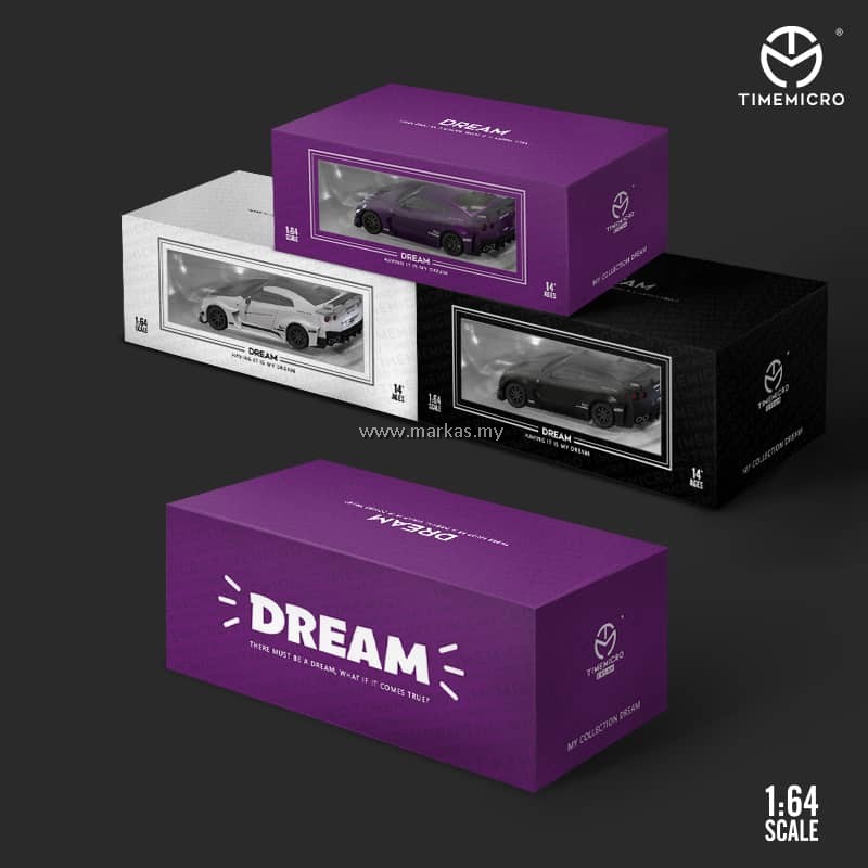 (PO) TIME MICRO 1/64 NISSAN GTR PURPLE DREAM SERIES