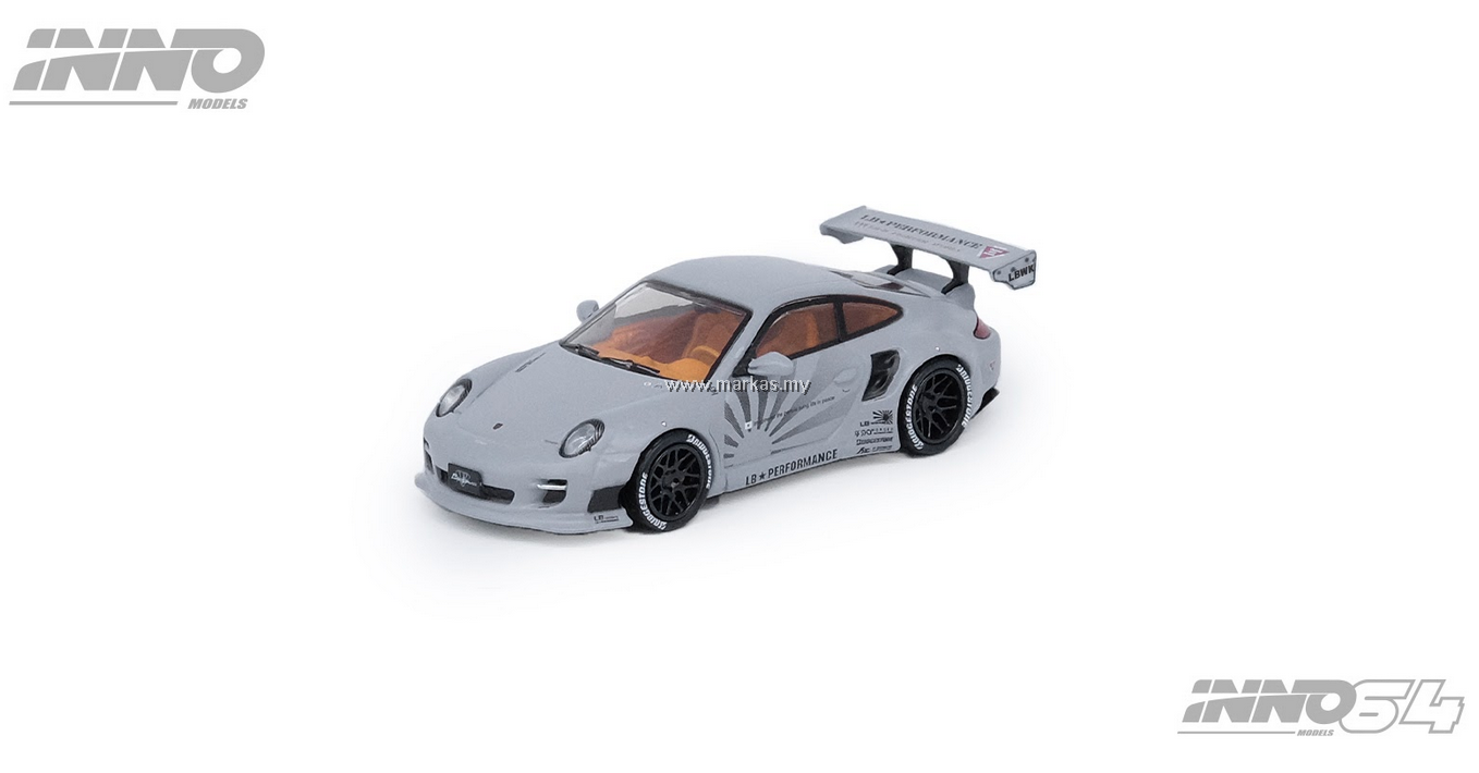 INNO MODELS INNO64 1/64 PORSCHE 997 LIBERTY WALK MATTE GREY