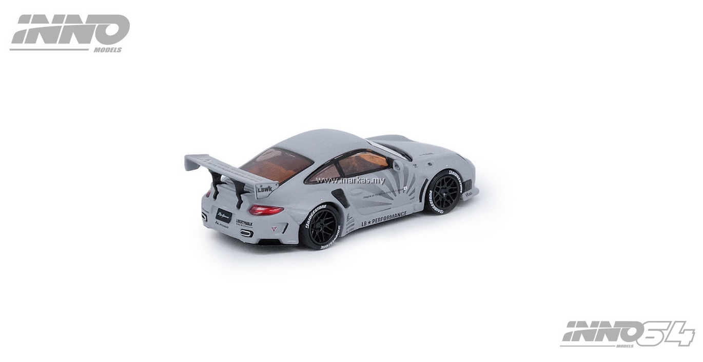 INNO MODELS INNO64 1/64 PORSCHE 997 LIBERTY WALK MATTE GREY