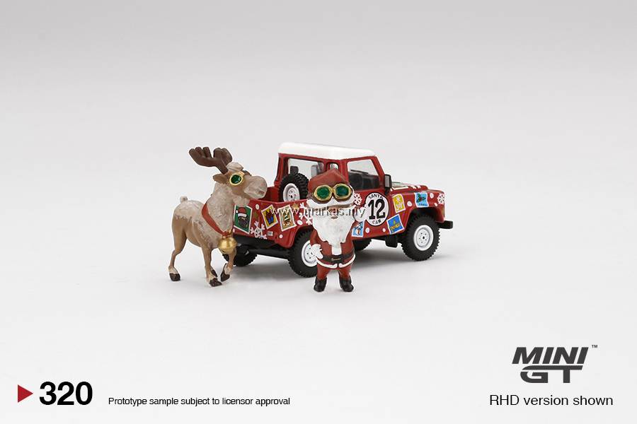 MINI GT 2021 CHRISTMAS EDITION 1/64 #320 LAND ROVER DEFENDER 90 PICKUP