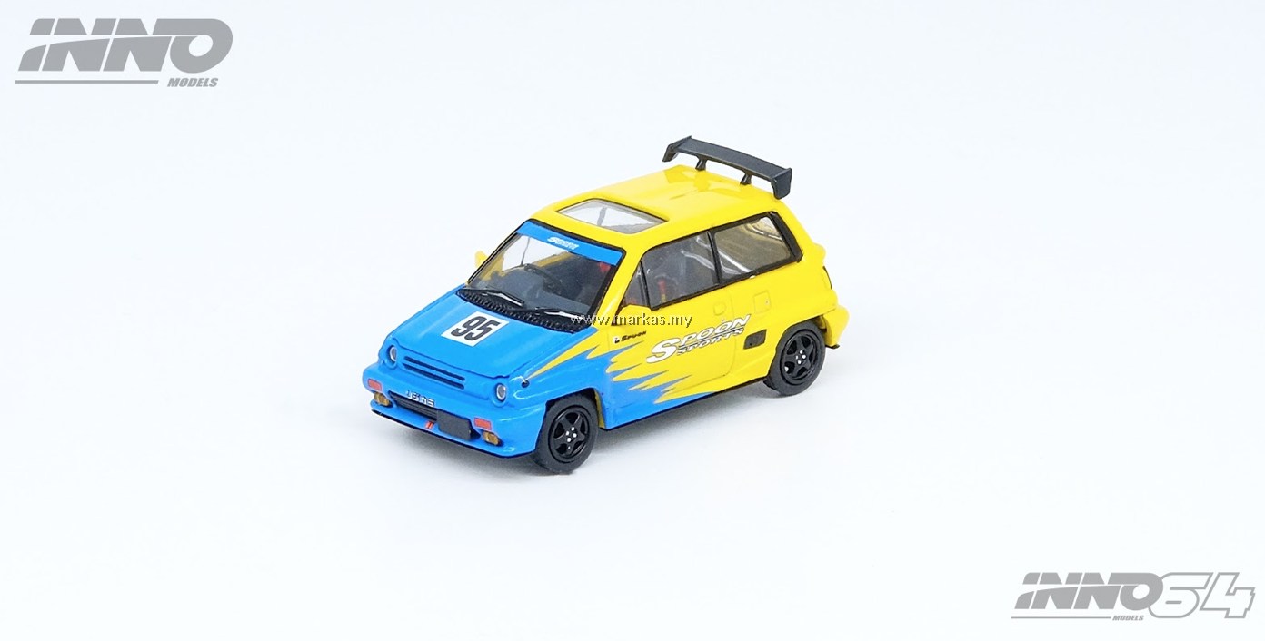 INNO MODELS INNO64 1/64 HONDA CIVIC TYPE-R EK9 YELLOW TUNED BY SPOON SPORTS