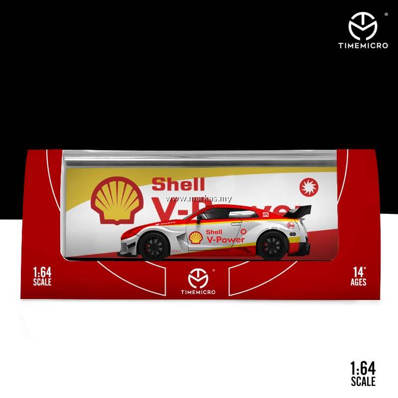 TIME MICRO LBWK 1/64 NISSAN GTR SHELL V-POWER LIVERY