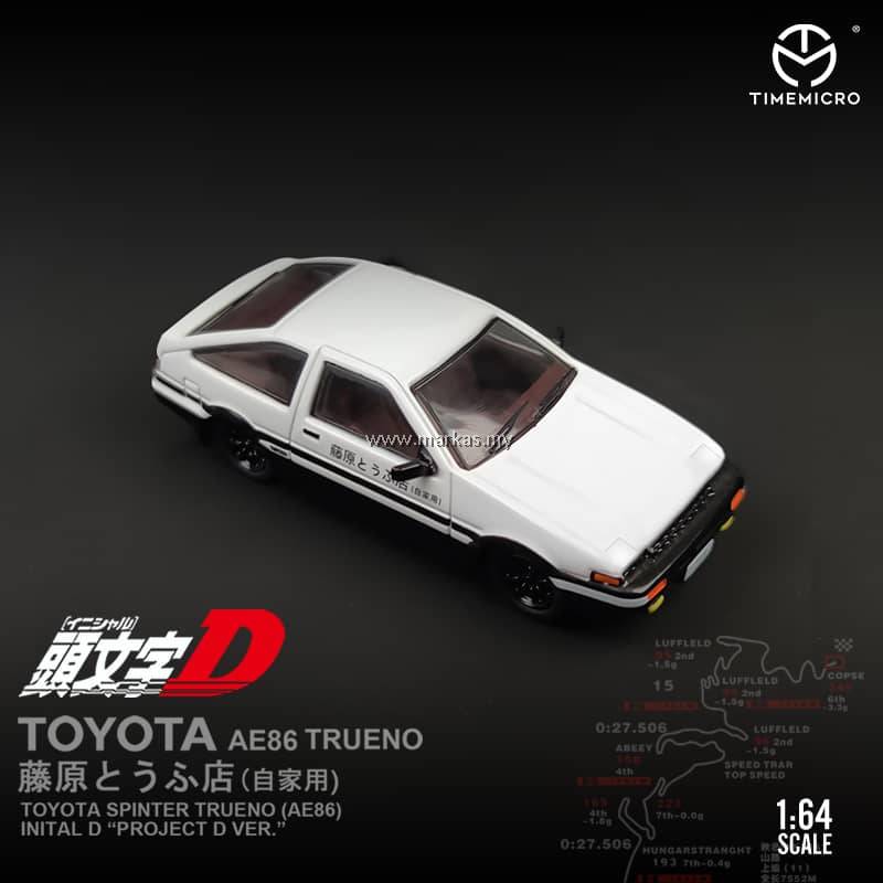 TIME MICRO INITIAL D 1/64 AE86 TOYOTA SPRINTER TRUENO