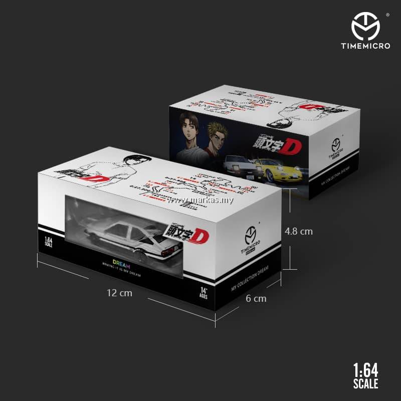 TIME MICRO INITIAL D 1/64 AE86 TOYOTA SPRINTER TRUENO