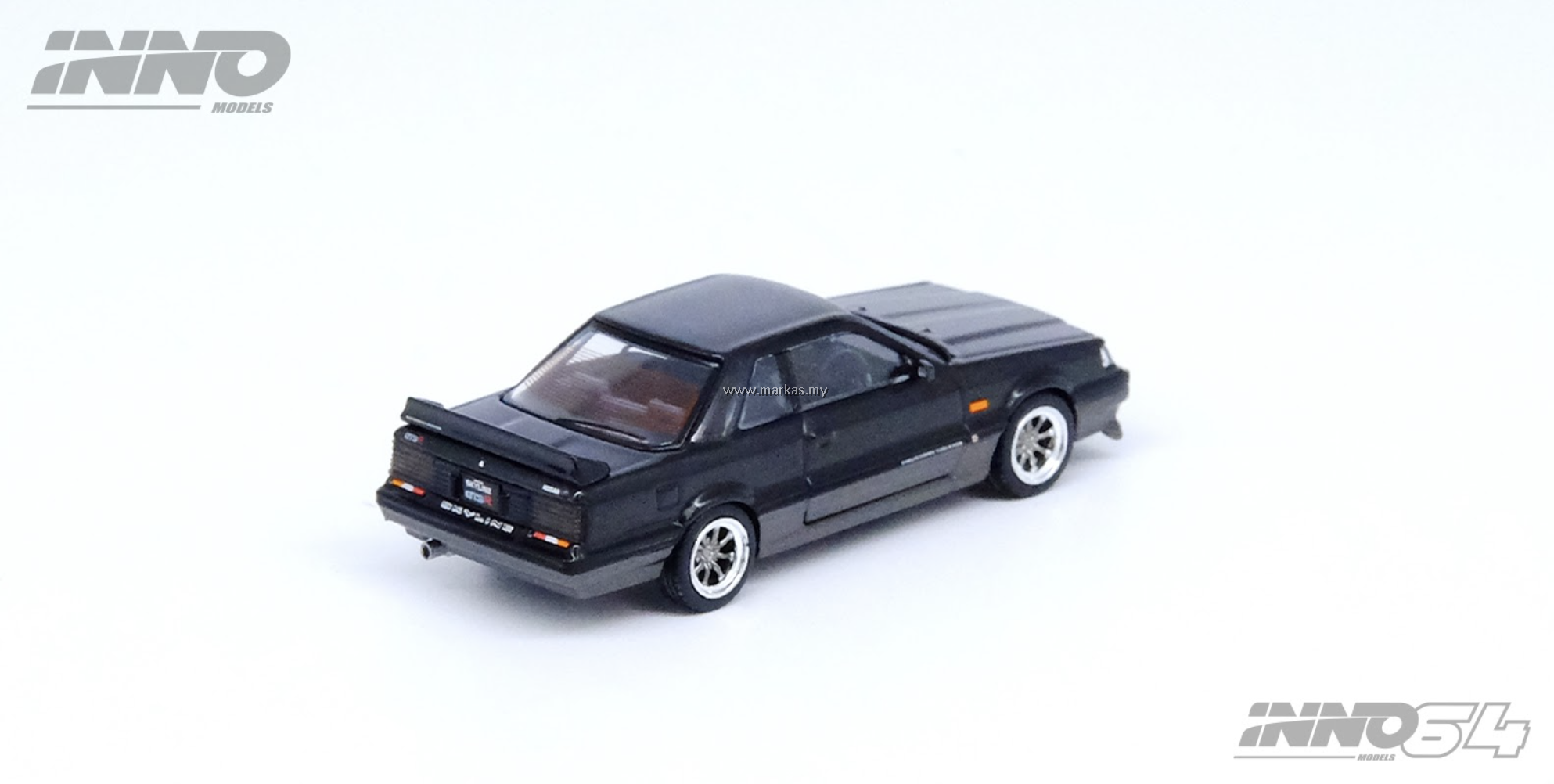 INNO MODELS INNO64 1/64 1987 NISSAN SKYLINE R31 GTS-R BLACK GUN METAL