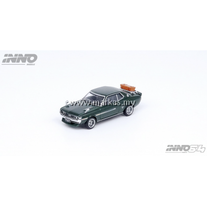 INNO MODELS INNO64 1/64 TOYOTA CELICA 1600 GTV TA22 GREEN WITH LUGGAGE RACK