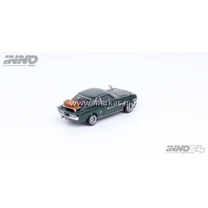 INNO MODELS INNO64 1/64 TOYOTA CELICA 1600 GTV TA22 GREEN WITH LUGGAGE RACK